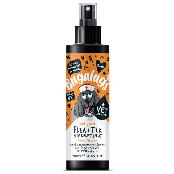 Bugalugs Antiseptic Flea & Tick Bite Relief Spray (200ML) - Sash & Pepps