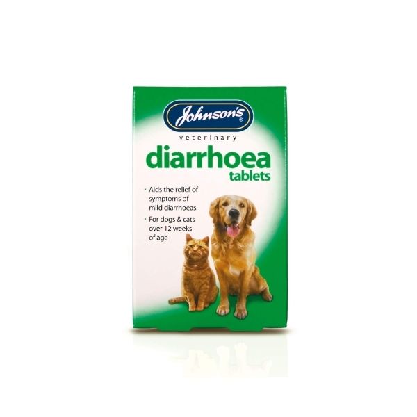 Johnson's Diarrhoea Tablets for Dogs & Cats - Sash & Pepps